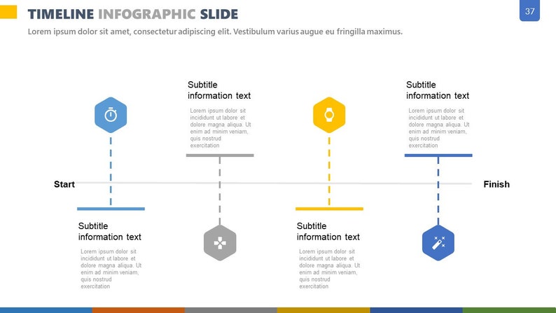 70 Colourful Infographic Timeline - Etsy