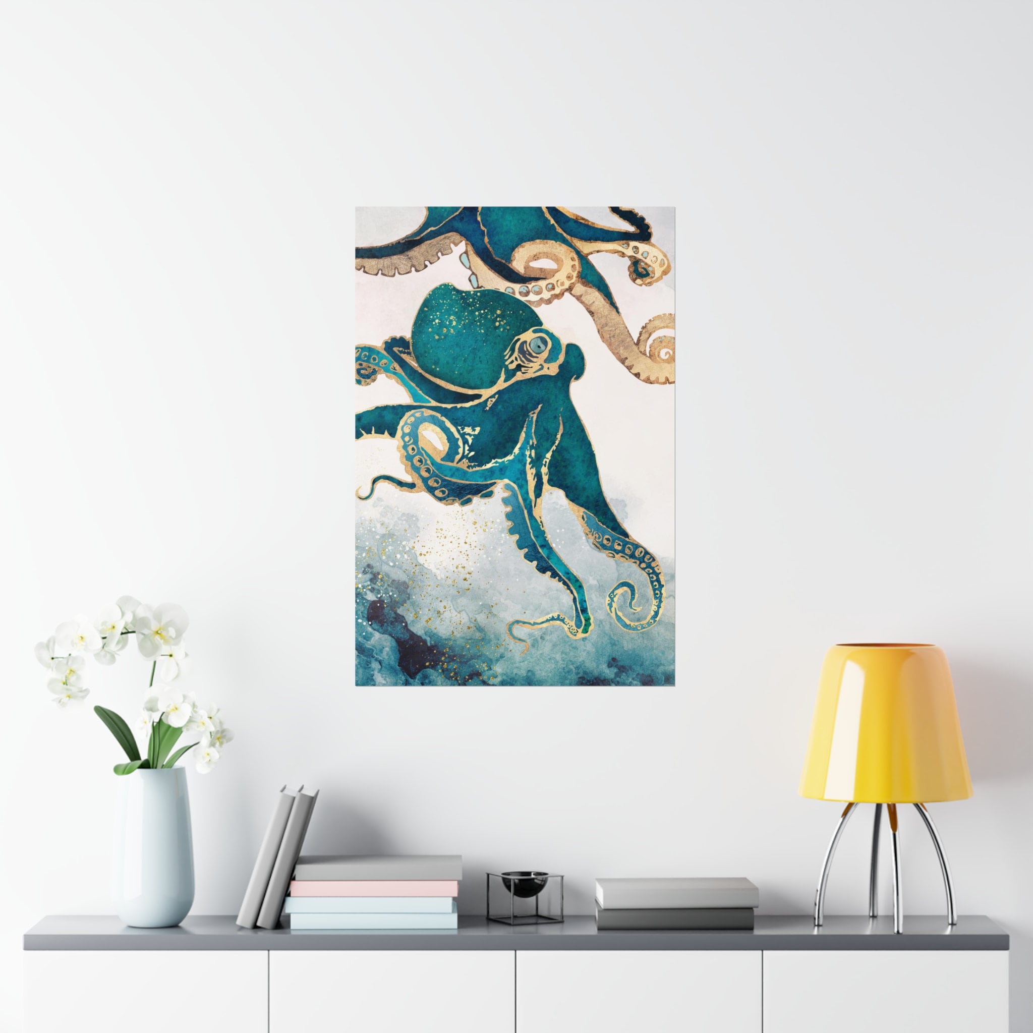 Octopus Poster Print underwater Dream V by - Etsy