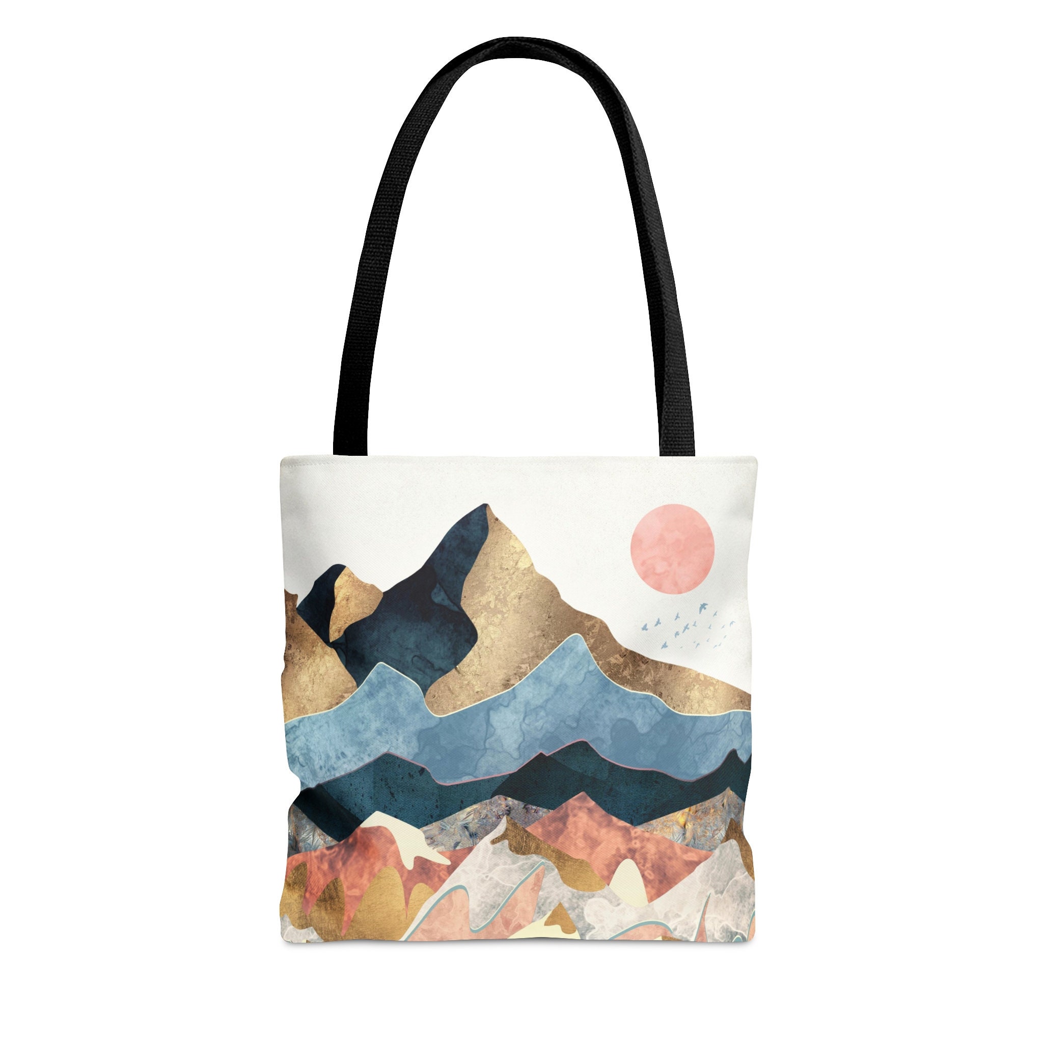 Abstract Mountain Tote Bag Abstract Pastel Landscape Bag - Etsy
