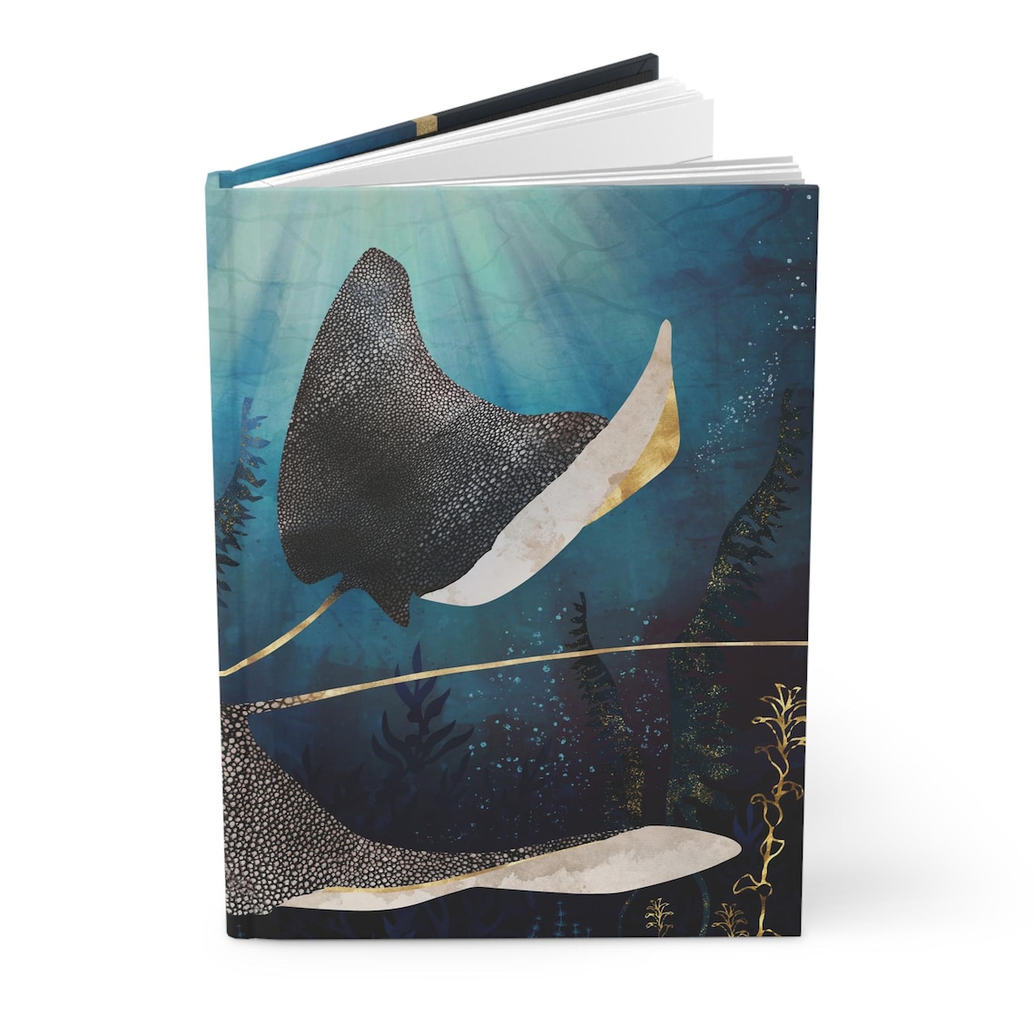 Underwater Ocean Adventure Notebook - Manta Ray Journal Cover ...
