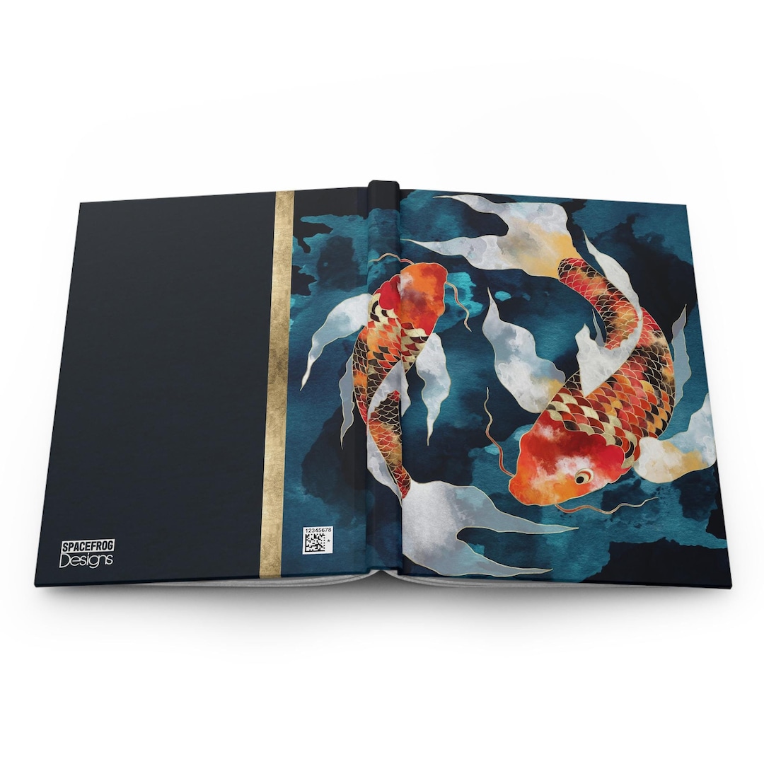 Japanese Koi Fish Diary - Water-inspired Artistic Notebook - Artistic ...