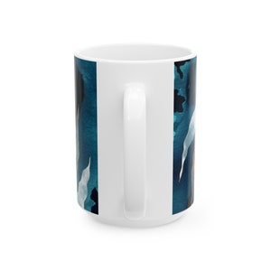 Colorful Koi Coffee Mug - Artistic Fish Design - Ideal Gift for Marine ...