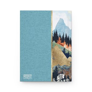 Forest and Mountain Hardcover Notebook - Tranquil Landscape Journal ...