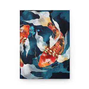 Japanese Koi Fish Diary - Water-inspired Artistic Notebook - Artistic ...
