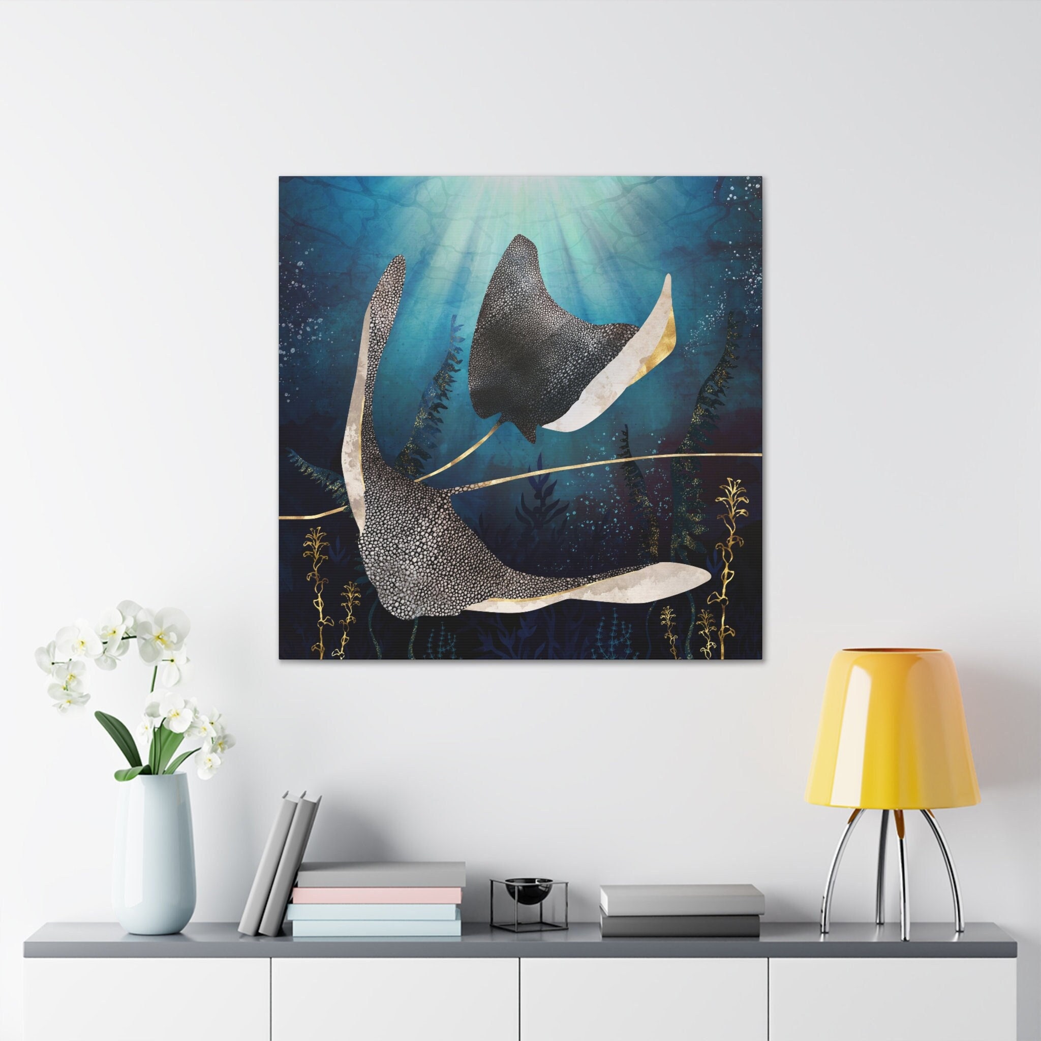 Metallic Stingray by Spacefrog Designs, Abstract Stingray, Abstract ...
