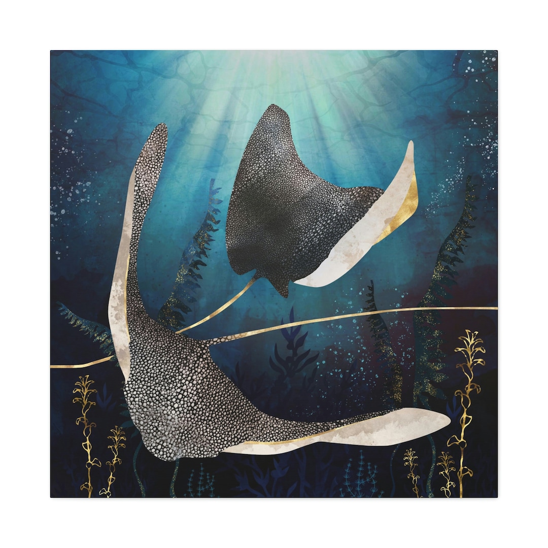 Metallic Stingray by Spacefrog Designs, Abstract Stingray, Abstract ...