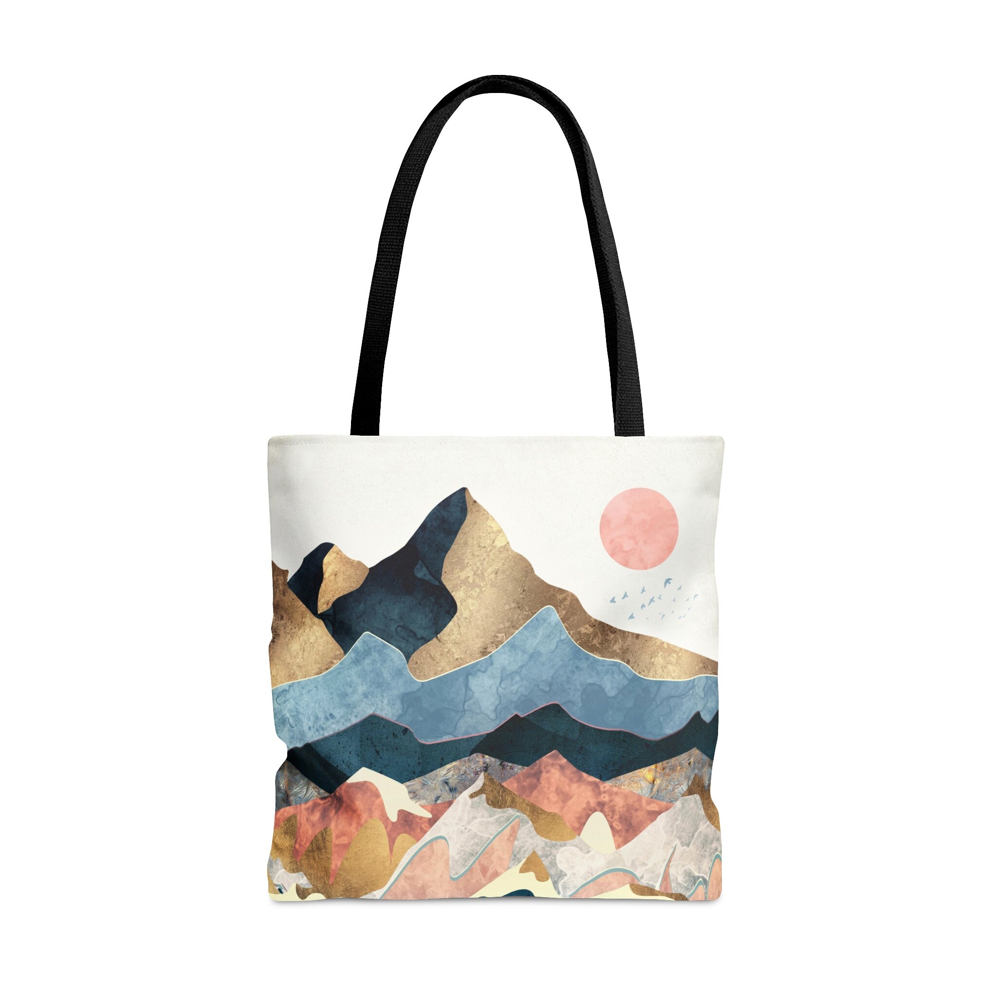 Abstract Mountain Tote Bag Abstract Pastel Landscape Bag - Etsy