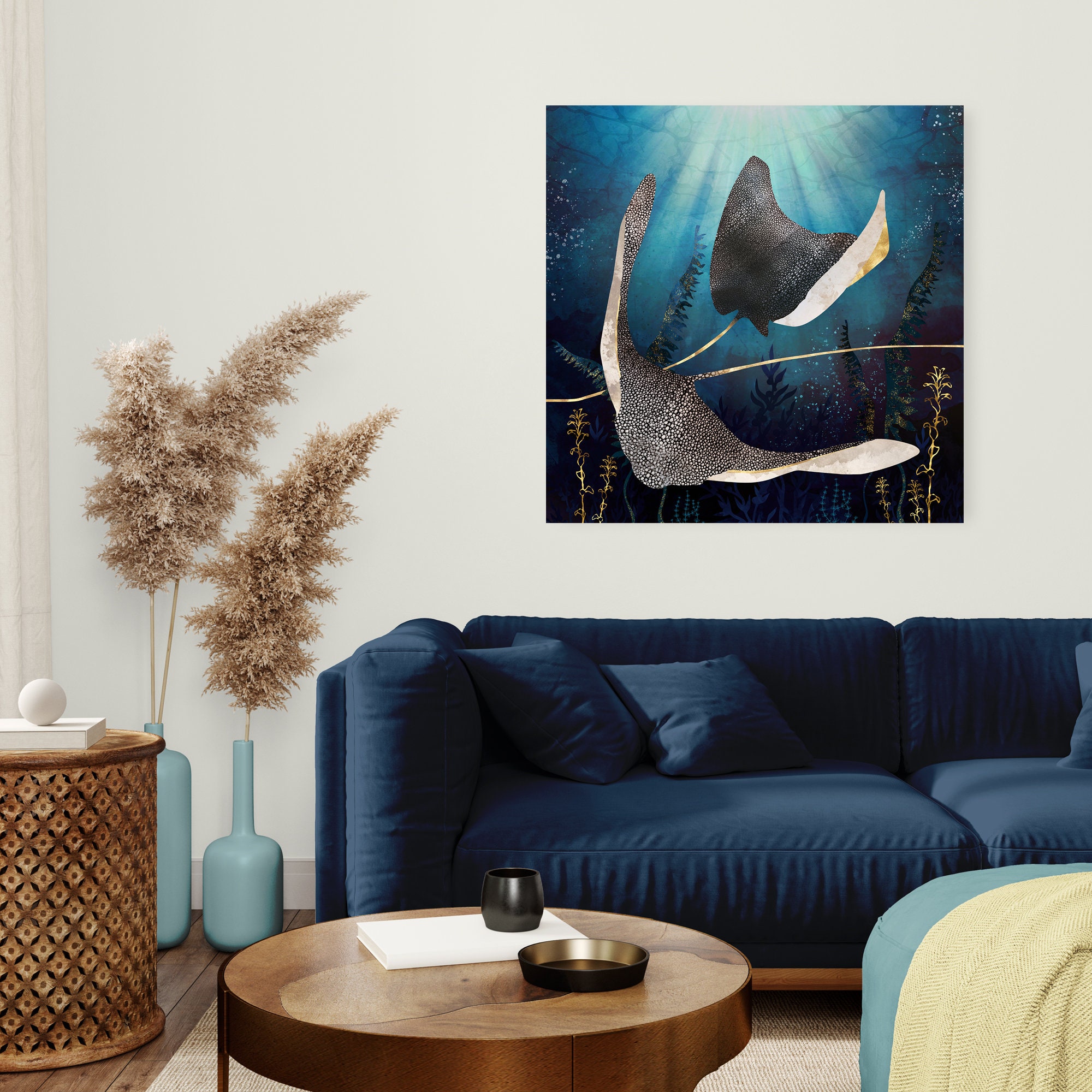 Metallic Stingray by Spacefrog Designs, Abstract Stingray, Abstract ...