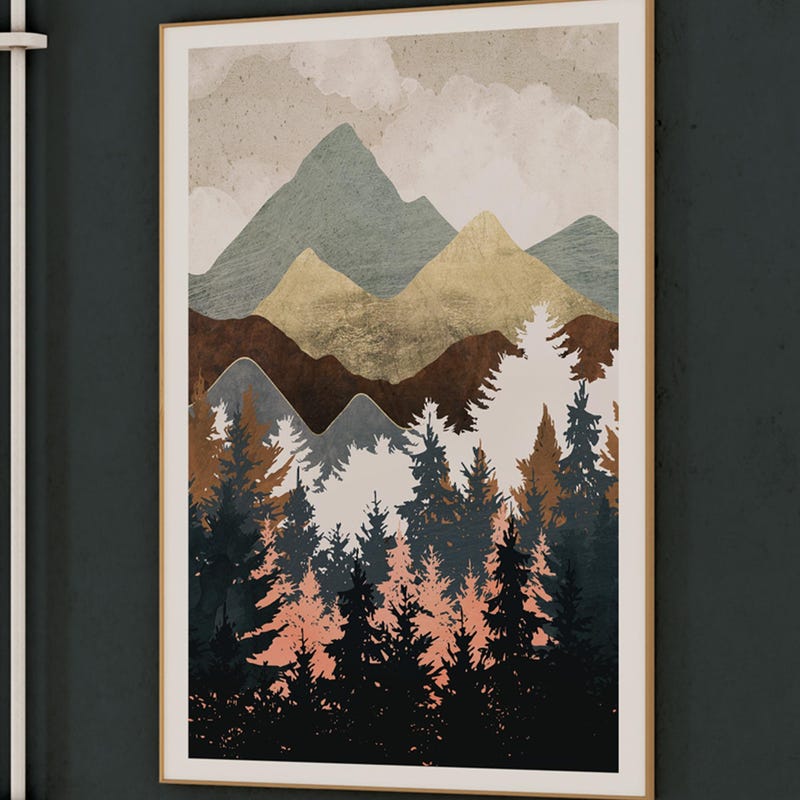 Abstract Forest Art - Etsy