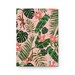 Tropical Jungle Journal Cover - Pink Hardcover Notebook With Monkeys ...