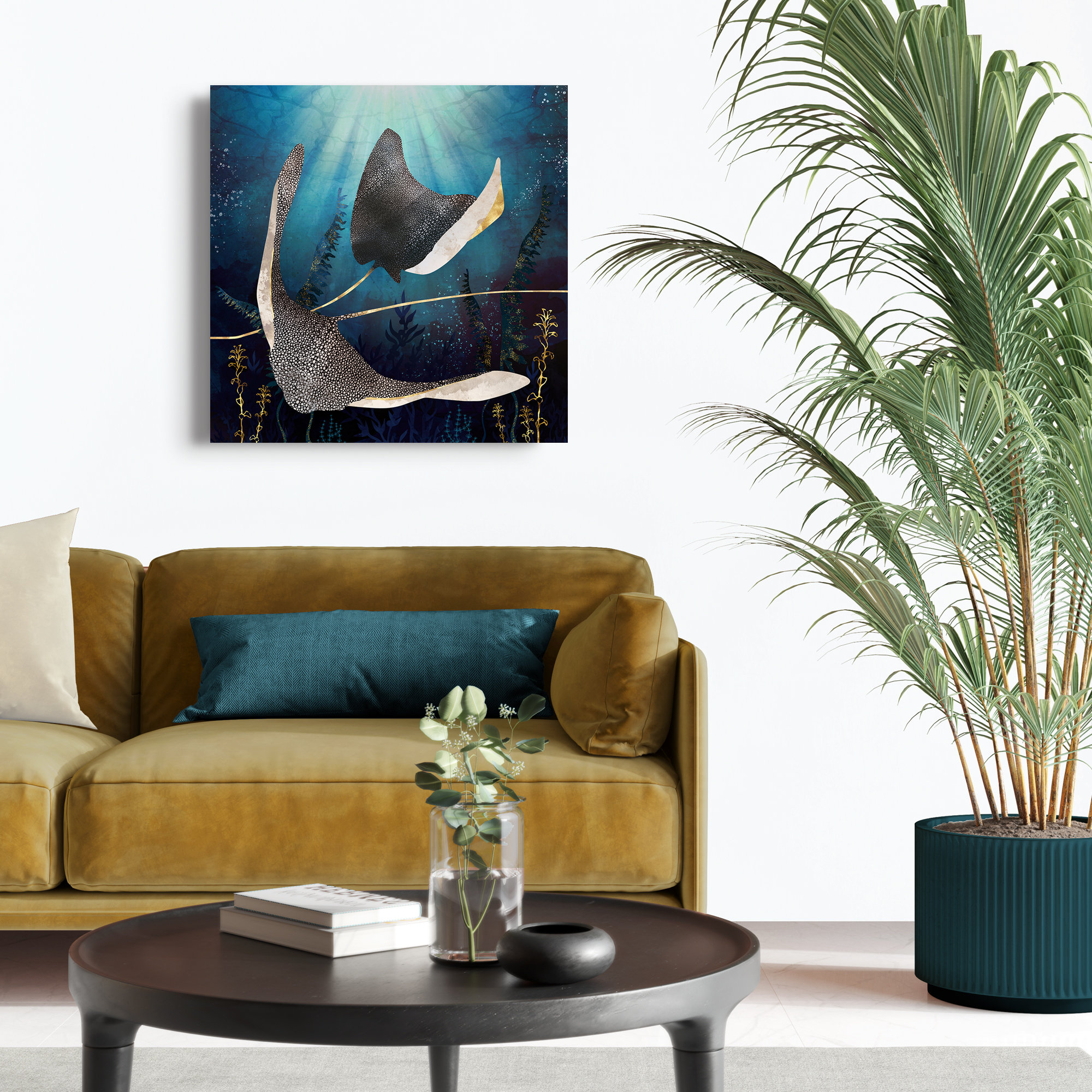 Metallic Stingray by Spacefrog Designs, Abstract Stingray, Abstract ...