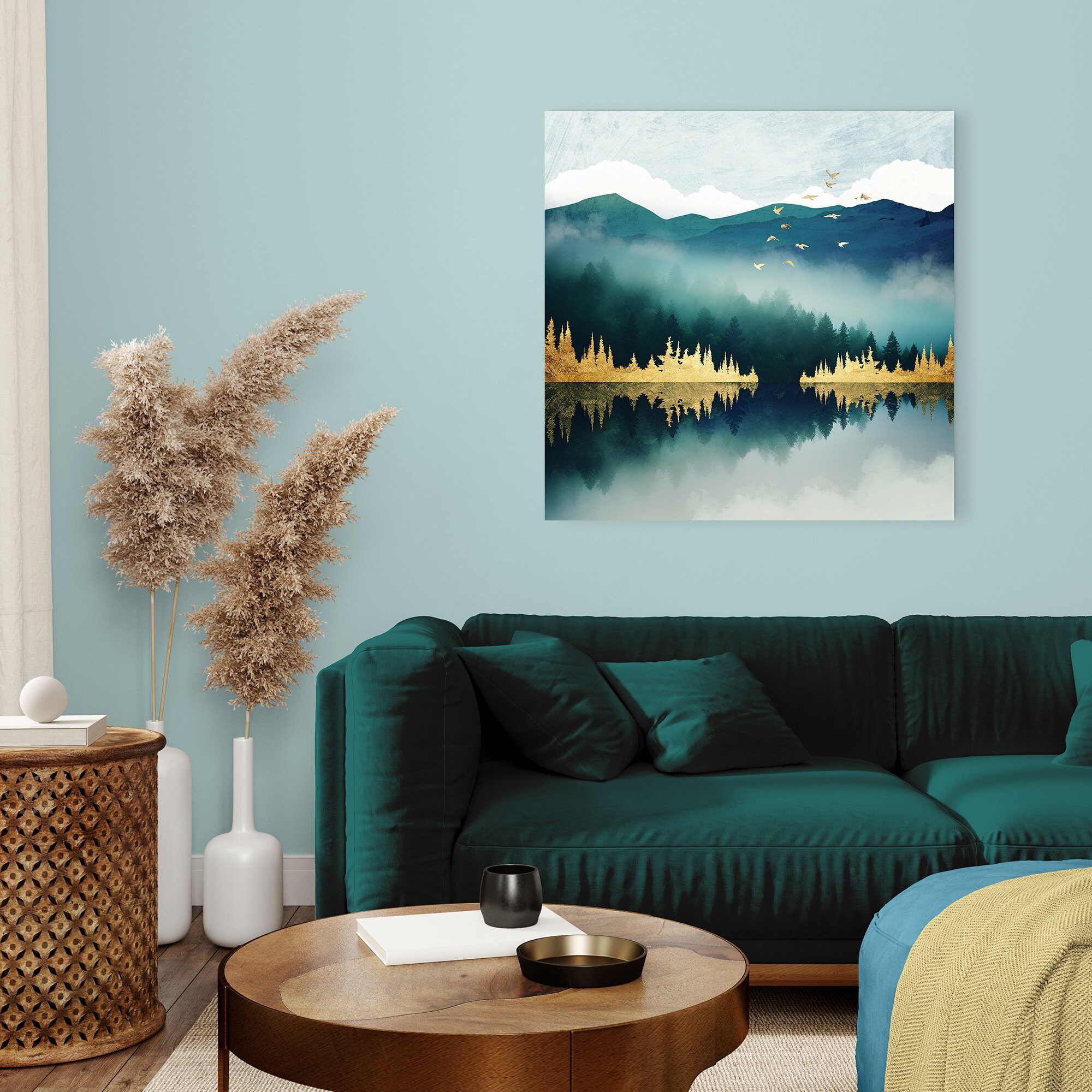 Mist Reflection by Spacefrog Designs, Abstract Landscape Art, Landscape ...