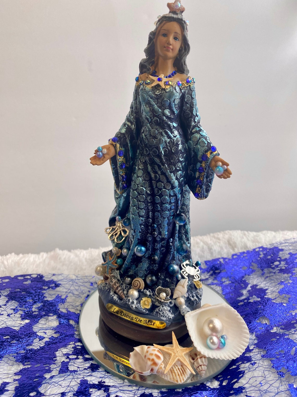 Yemaya Statue Altar Set| Orisha Yemaya Statue Altar Set| Altart Para ...