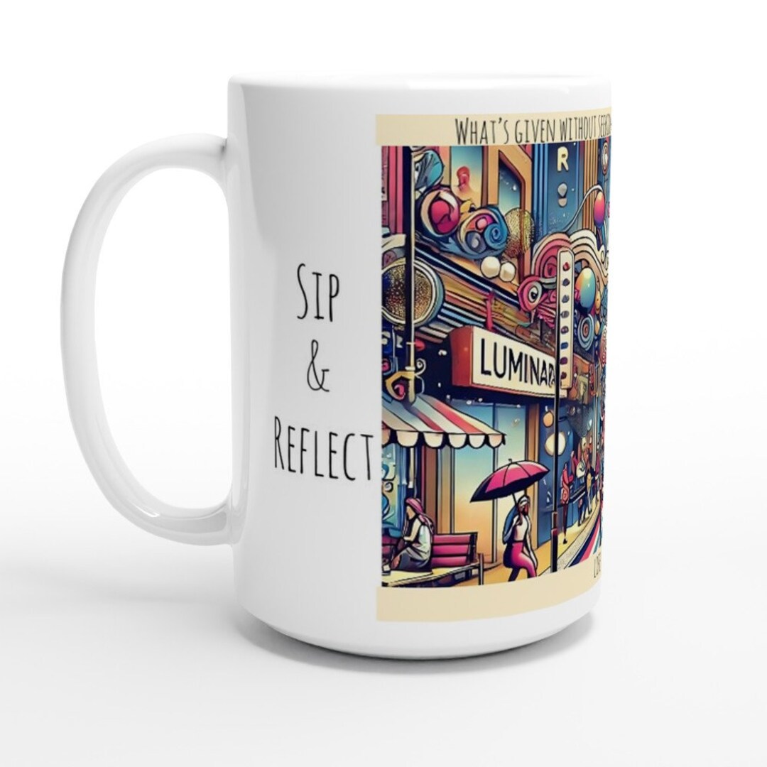 Personalized Story Mugs City Stroll Whimsical and Colorful Coffee Mugs ...