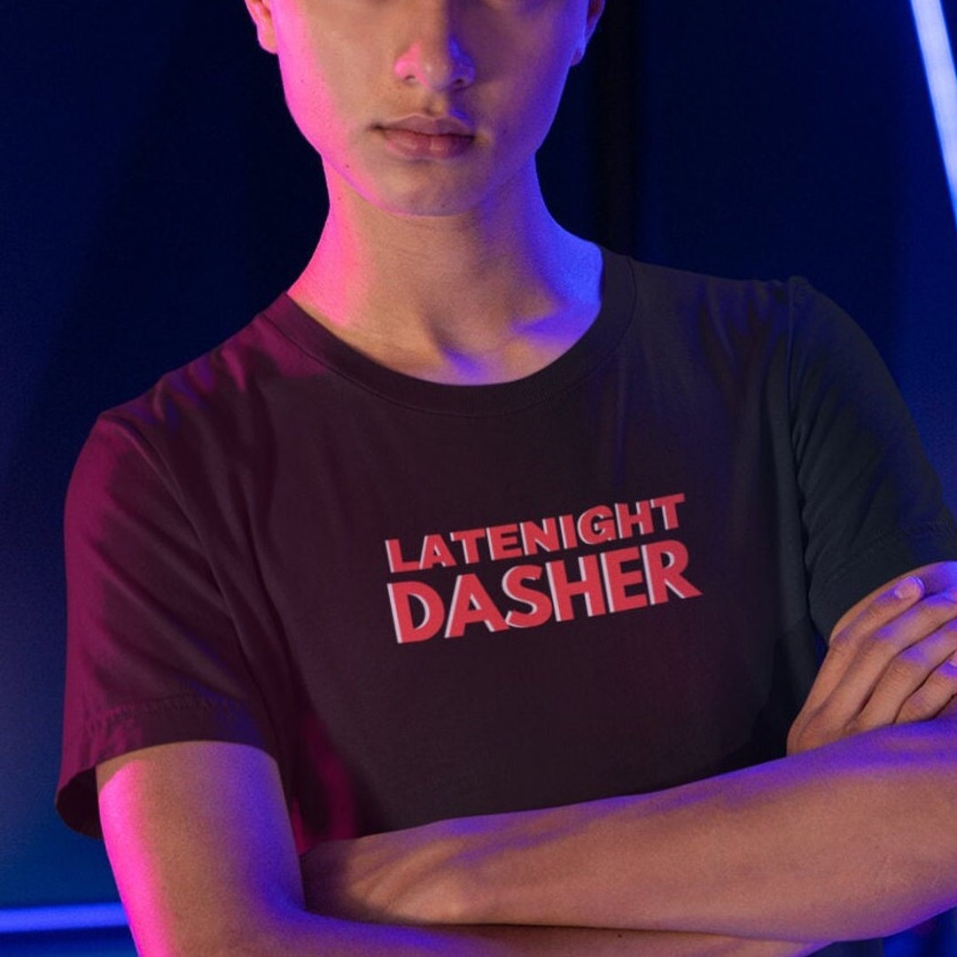 Doordash Tshirt LATENIGHT DASHER Shirt Door Dash Driver Gift T-shirt - Etsy