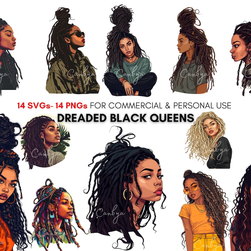 Black Woman Locs Painting - Etsy