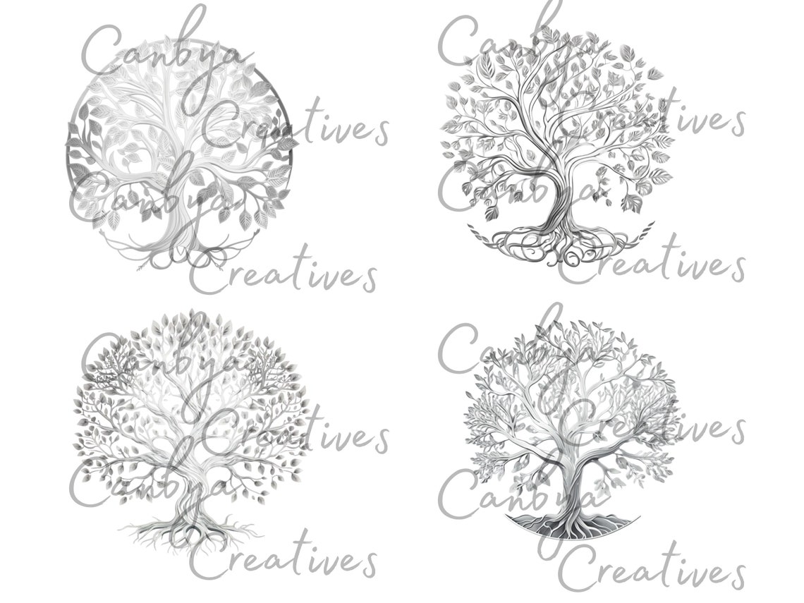 Tree of Life Svg Tree of Life Png Silver and Gold Tree of - Etsy Australia