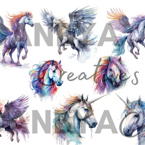 Mythical Creatures, Watercolor Clipart, for Commercial and Personal Use ...
