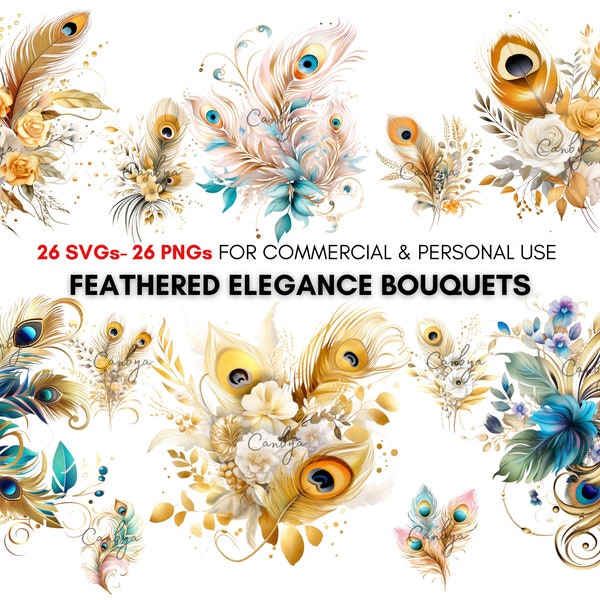 Peacock Bouquet - Etsy