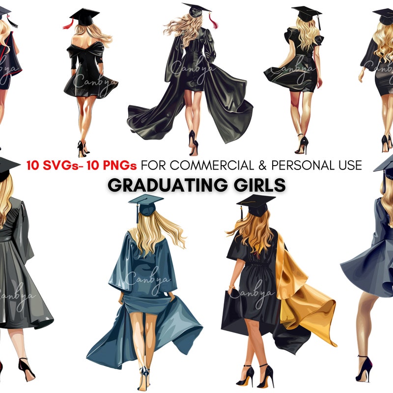 Graduation Girl Svg - Etsy