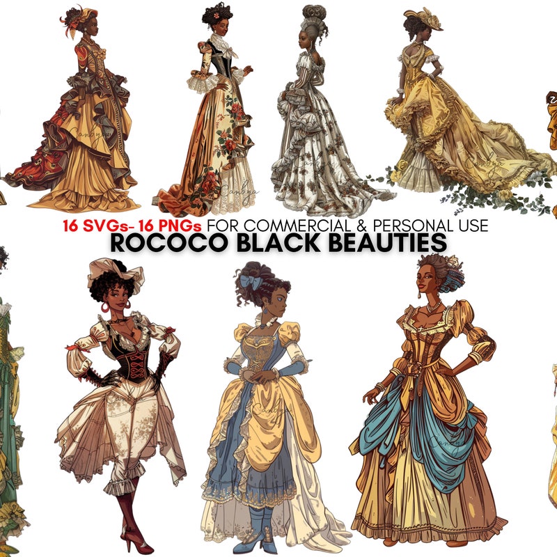 Black Rococo Prints - Etsy