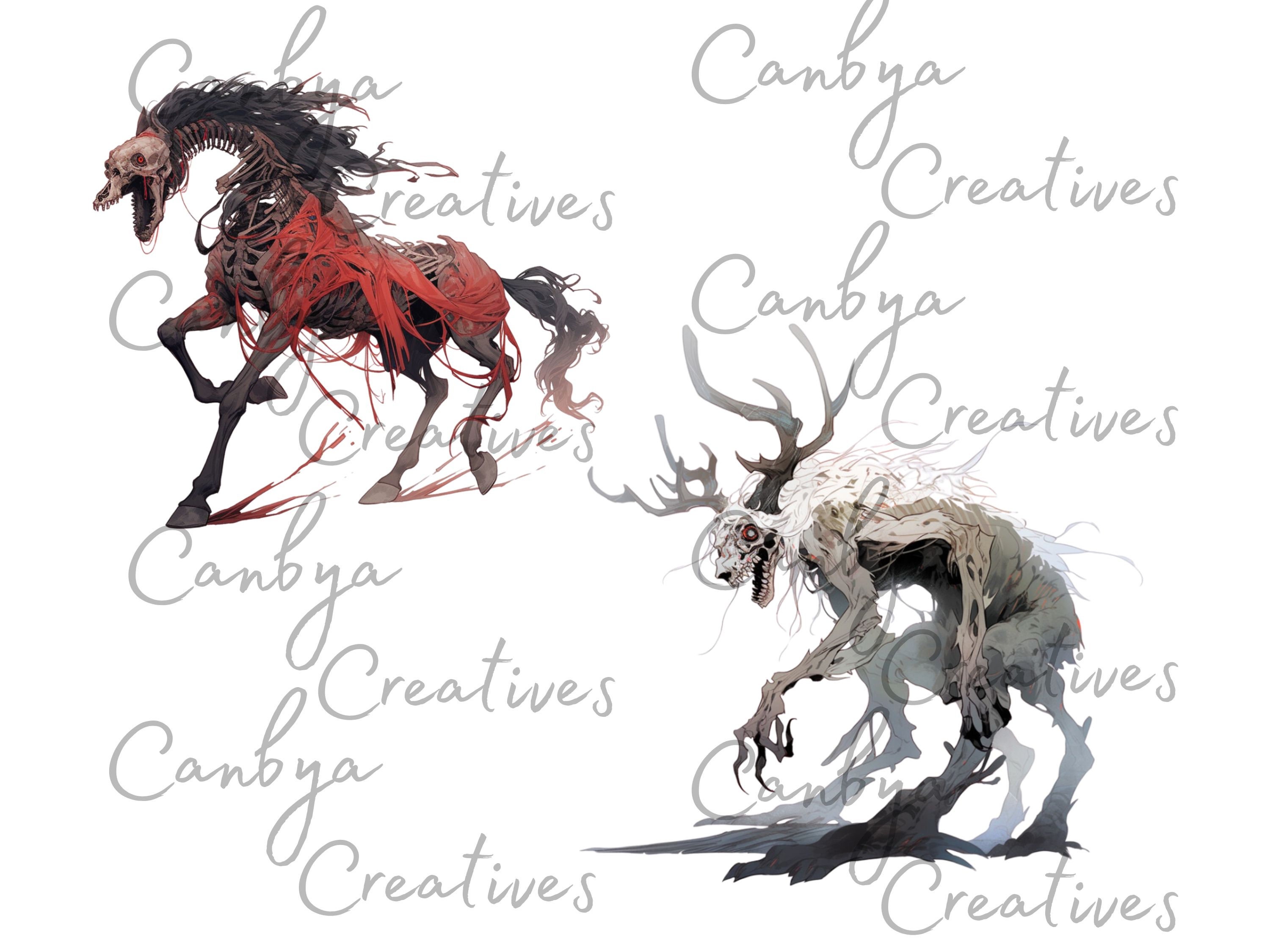 Mythical Creatures, Frightening Creatures Set, 22 Creatures Svg's, 23 ...