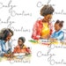 African American Teacher Mom Png Svg Clipart Bundle, Mother & Son ...