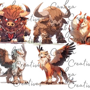 Mythical Creatures, Watercolor Clipart, for Commercial and Personal Use ...