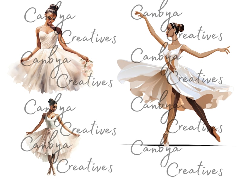 African American Ballet Dancer Png Svg Clipart Bundle, Black Woman ...