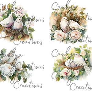 Magical White Doves, Doves, Flowers and Infinity Symbols, Marriage ...