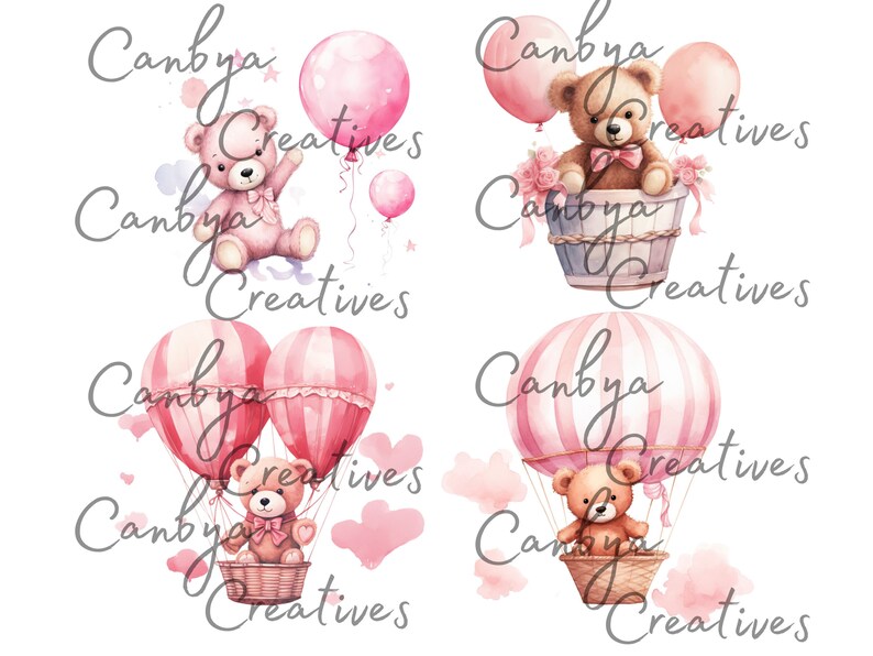 Watercolor Pink Baby Shower Clipart Bundle, Newborn Images, Cute ...