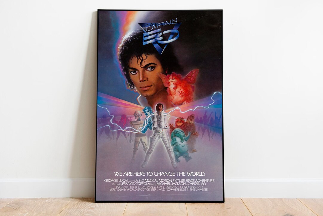 Michael Jackson Captain EO Poster, 1986, Vintage Disneyland Poster, Digital Download & Print - Etsy
