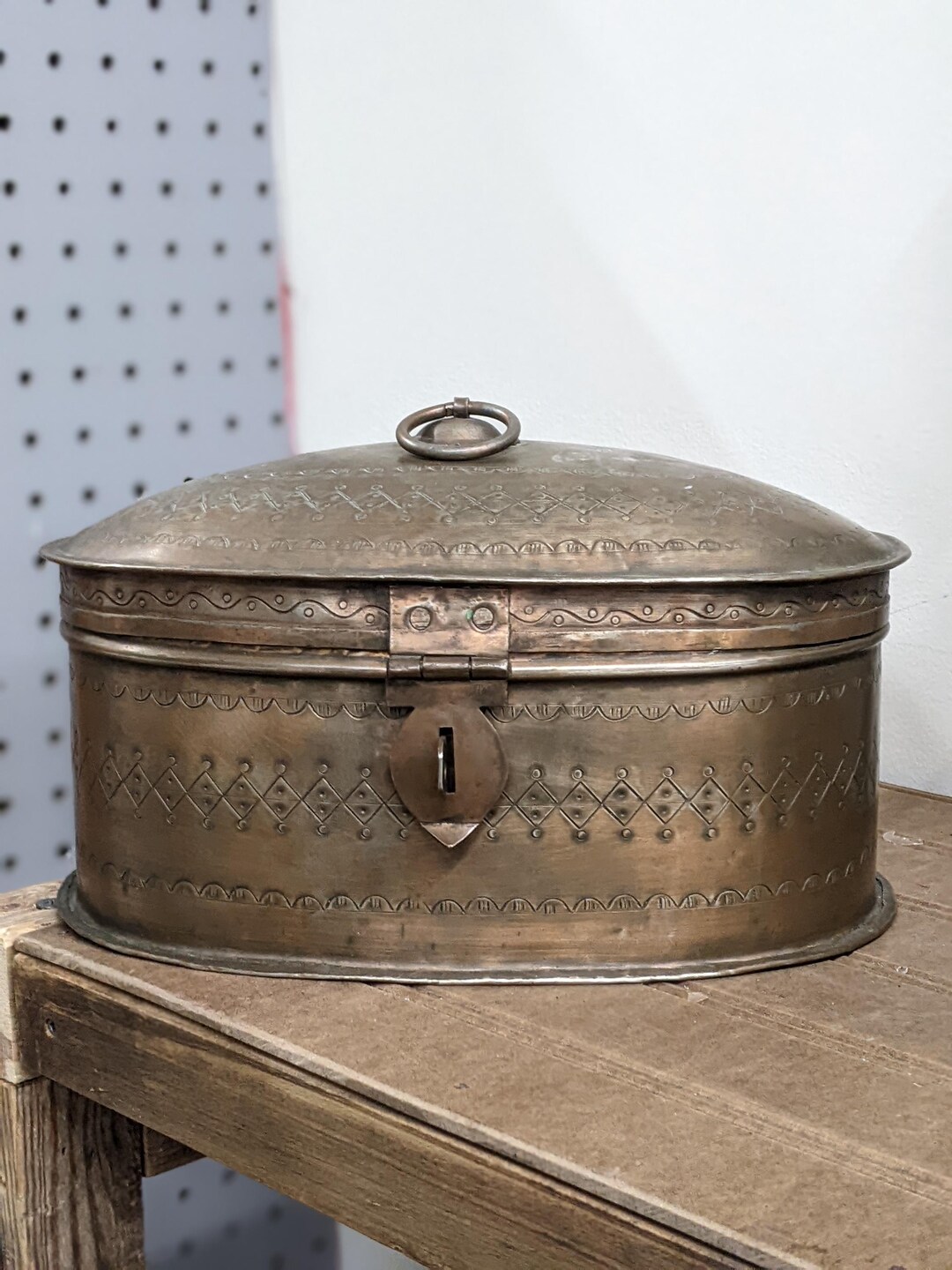 Brass Decorative Trinket Box - Etsy