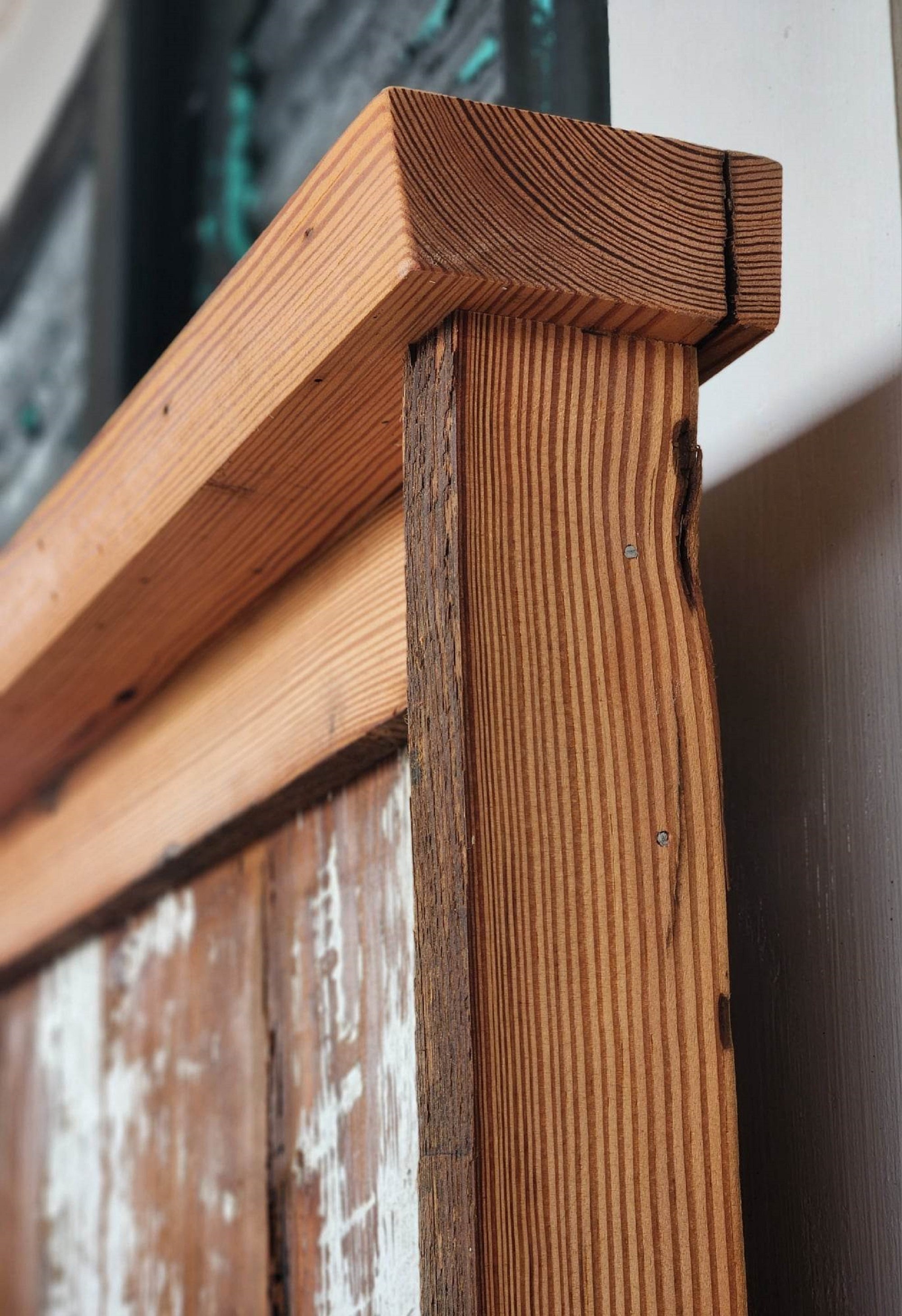 50" Wide Reclaimed Nearly 200yr Old Heart Pine Hall Tree With Bench and ...