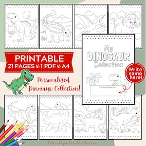 Dinosaur Party Coloring Pages Kids Printable Coloring Dinosaur Workbook ...