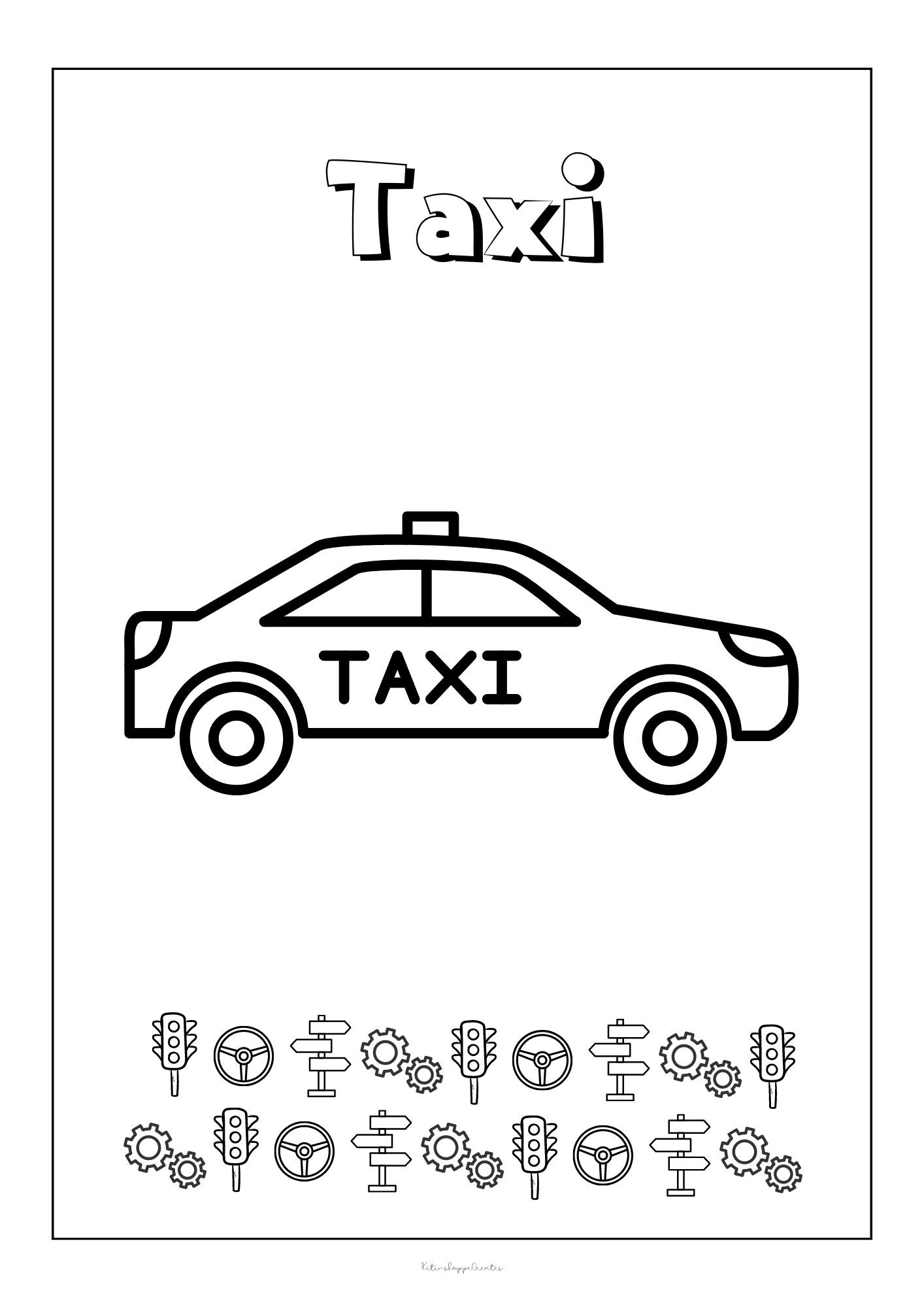 Vehicle Coloring Pages Kids Vehicle Printable Coloring Homeschool ...