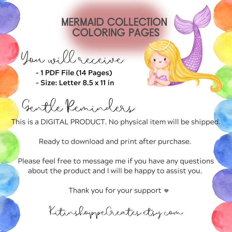 Mermaid Coloring Pages Printable Mermaid Collection Colouring Pages for ...