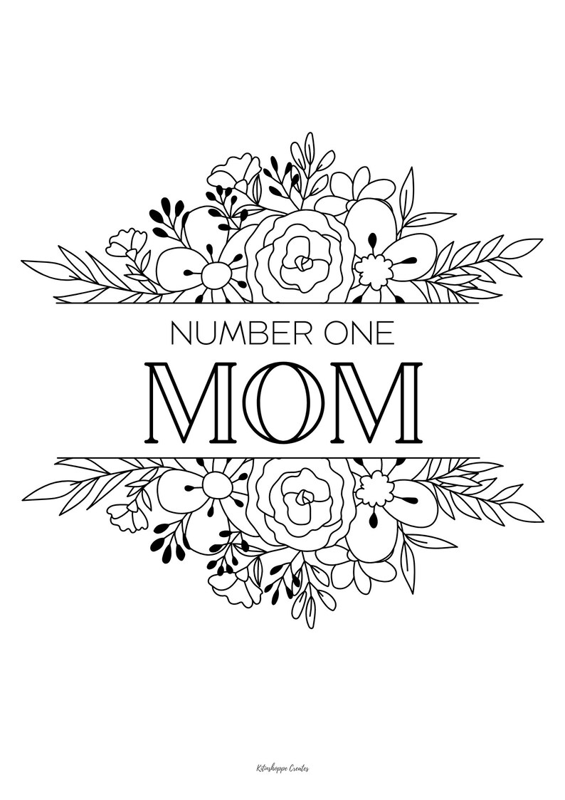 Mother's Day Coloring Pages, All About My Mom Printable, Gift for Mom ...