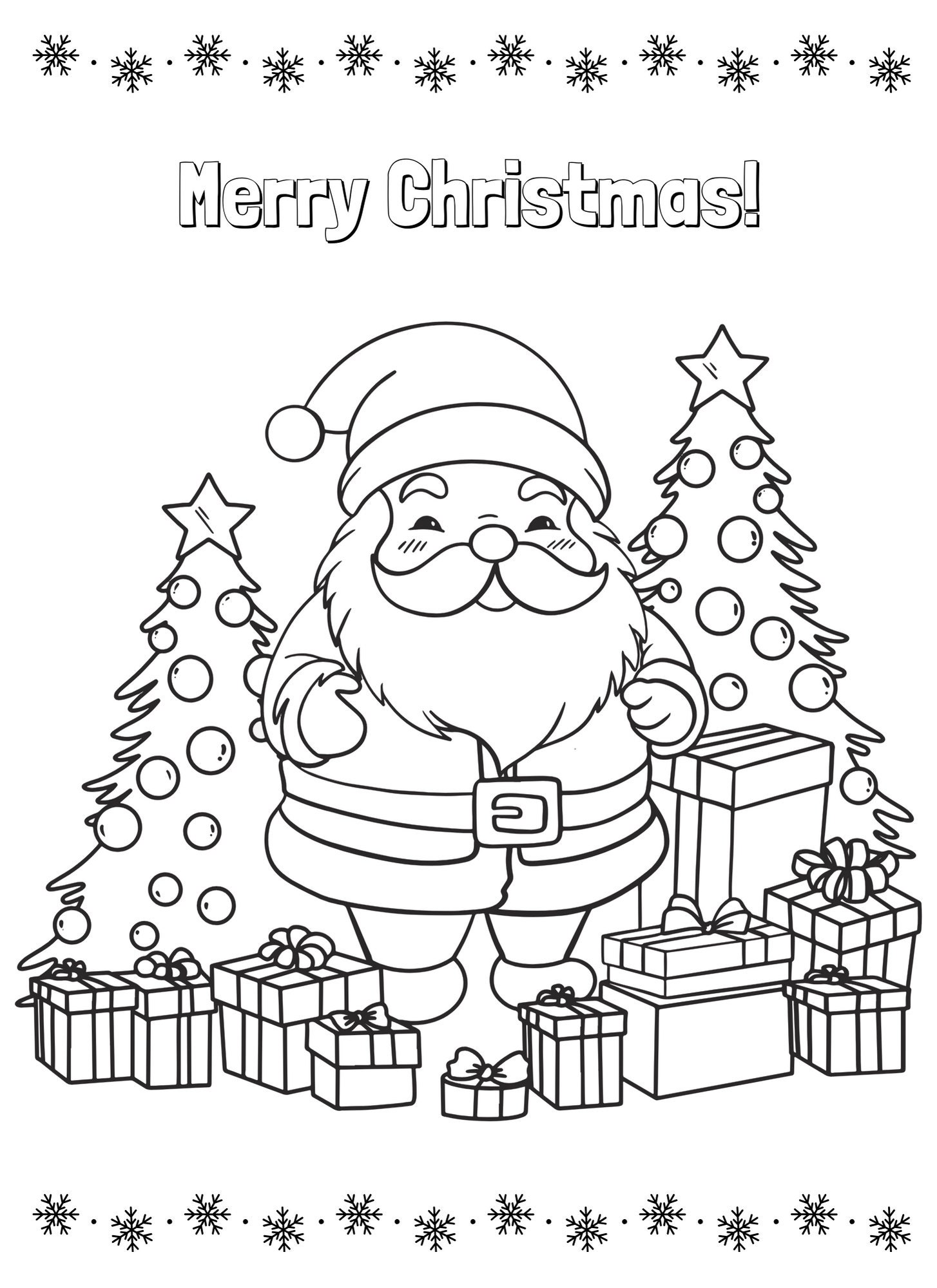 Dear Santa Christmas Printable Coloring Pages Kids Craft Christmas ...