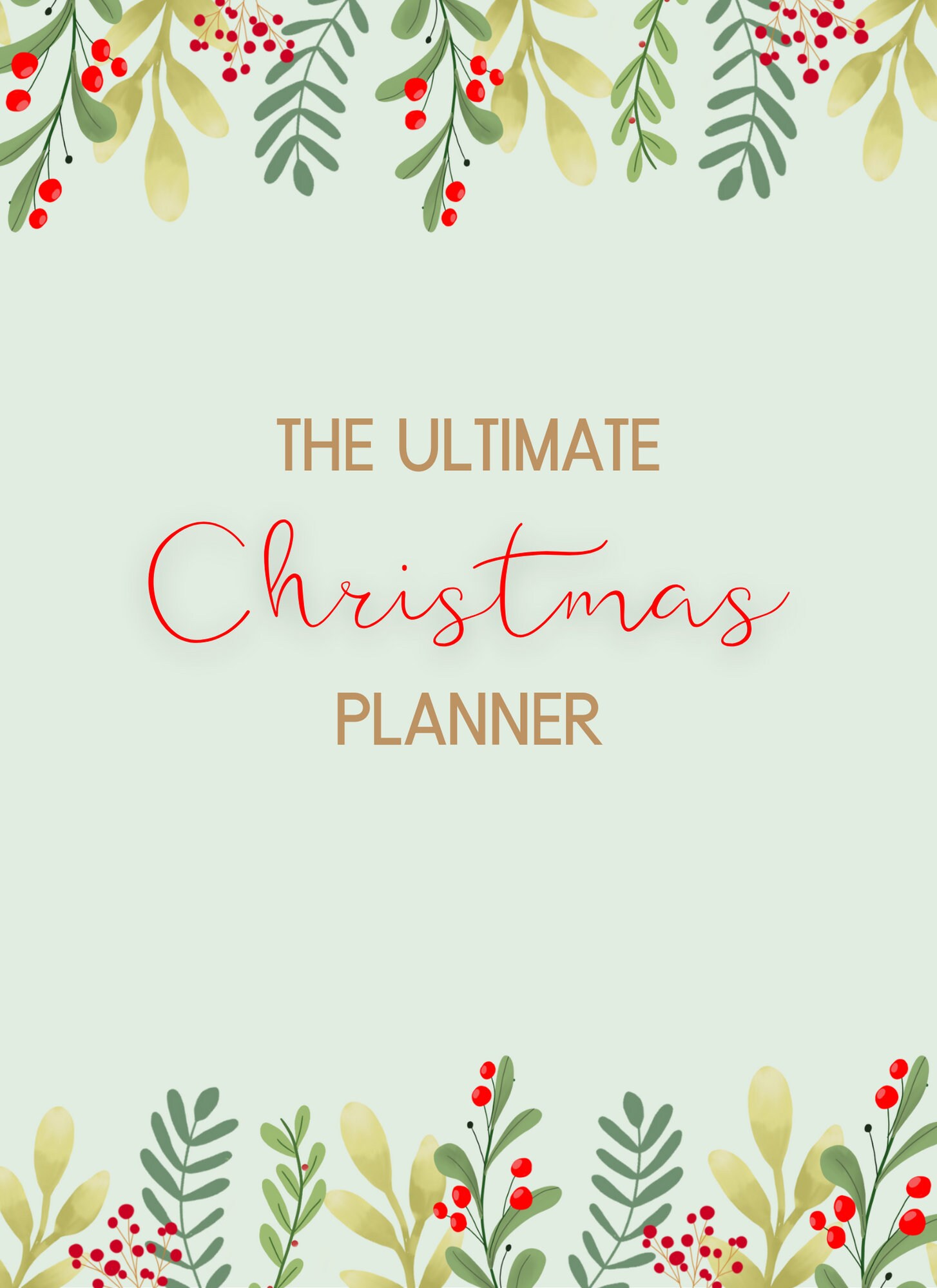 Christmas Planner Printable Organise Christmas Planner Pages Festive ...