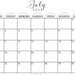Printable Calendar 2023 Minimalist Calendar 2023 Landscape Minimalist ...