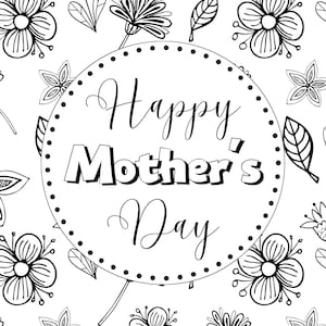 Mother's Day Coloring Pages, All About My Mom Printable, Gift for Mom ...