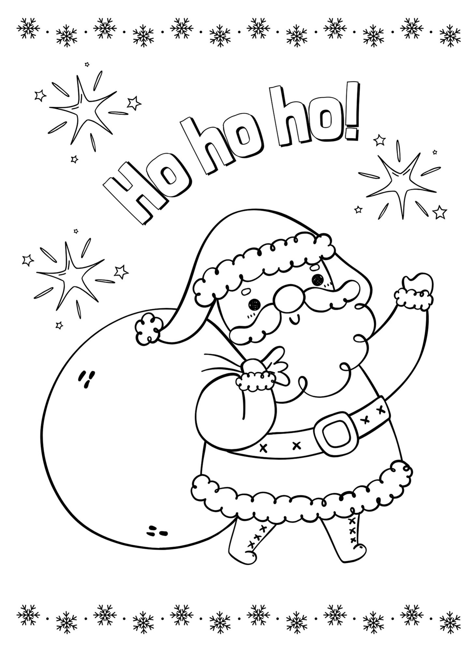 Dear Santa Christmas Printable Coloring Pages Kids Craft Christmas ...
