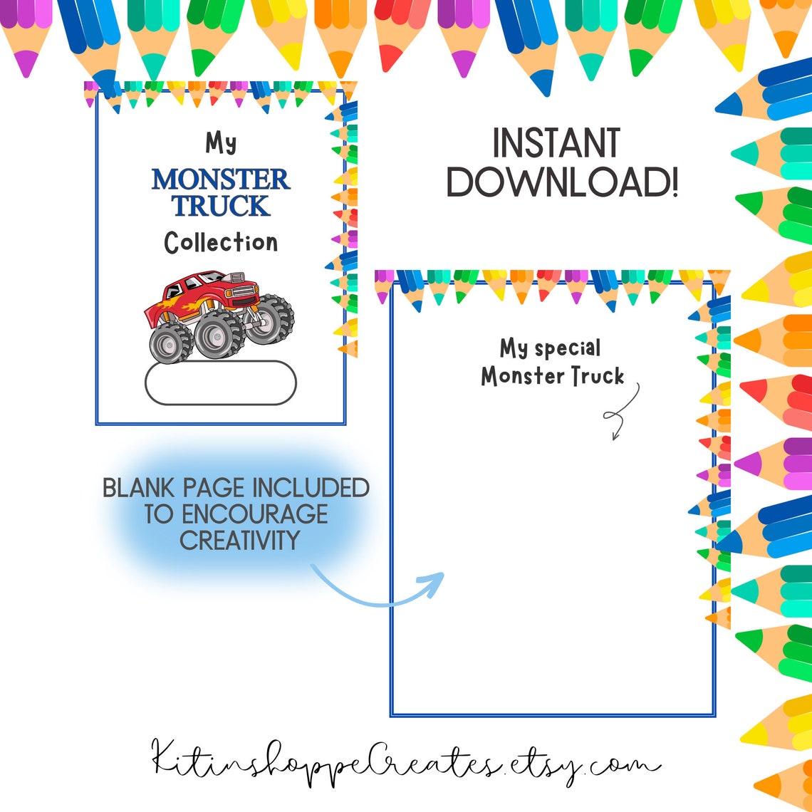 Monster Truck Coloring Pages for Kids Printable Monster Trucks ...