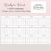 Printable Calendar 2023 Minimalist Calendar 2023 Landscape Minimalist ...