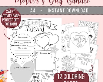 Heart Mandala Coloring Pages Mothers Day Coloring Pages - Etsy