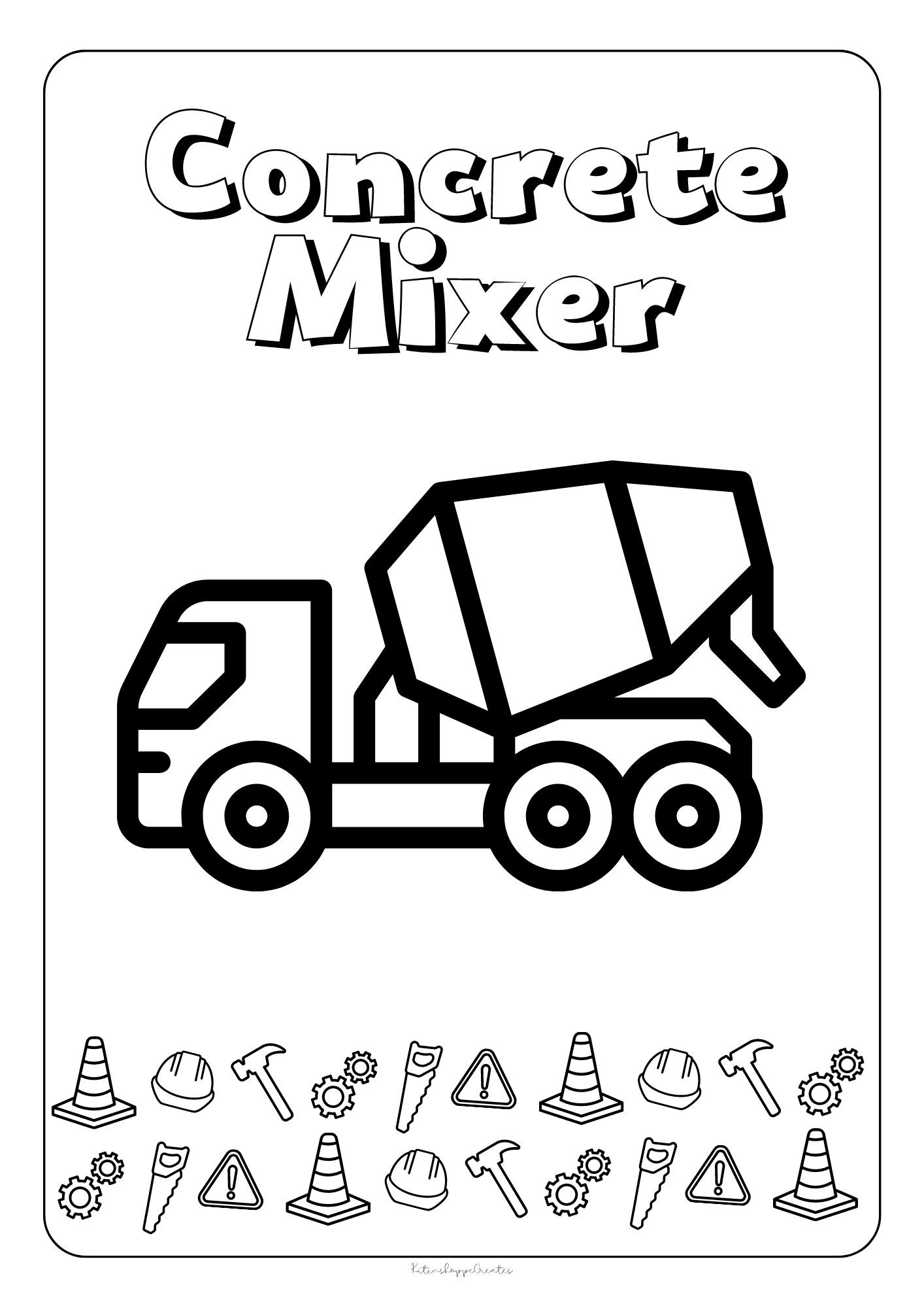 Construction Trucks Coloring Pages Printable Construction Vehicles for ...