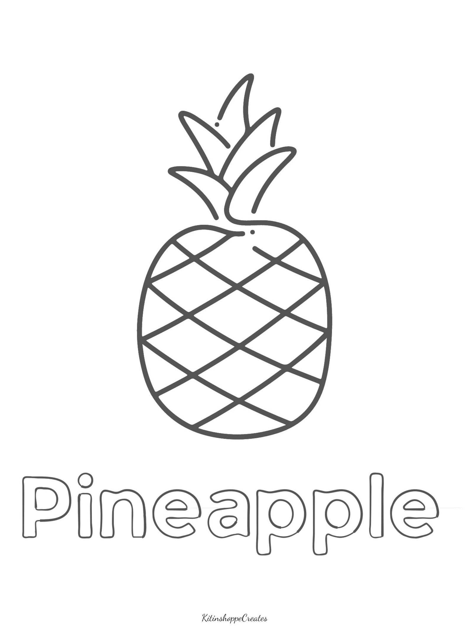 Coloring Pages Fruits Kids Printable Coloring Pages Fruit With Names ...