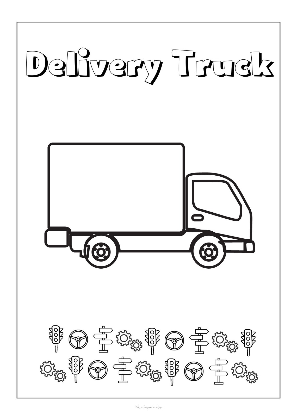 Vehicle Coloring Pages Kids Vehicle Printable Coloring Homeschool ...