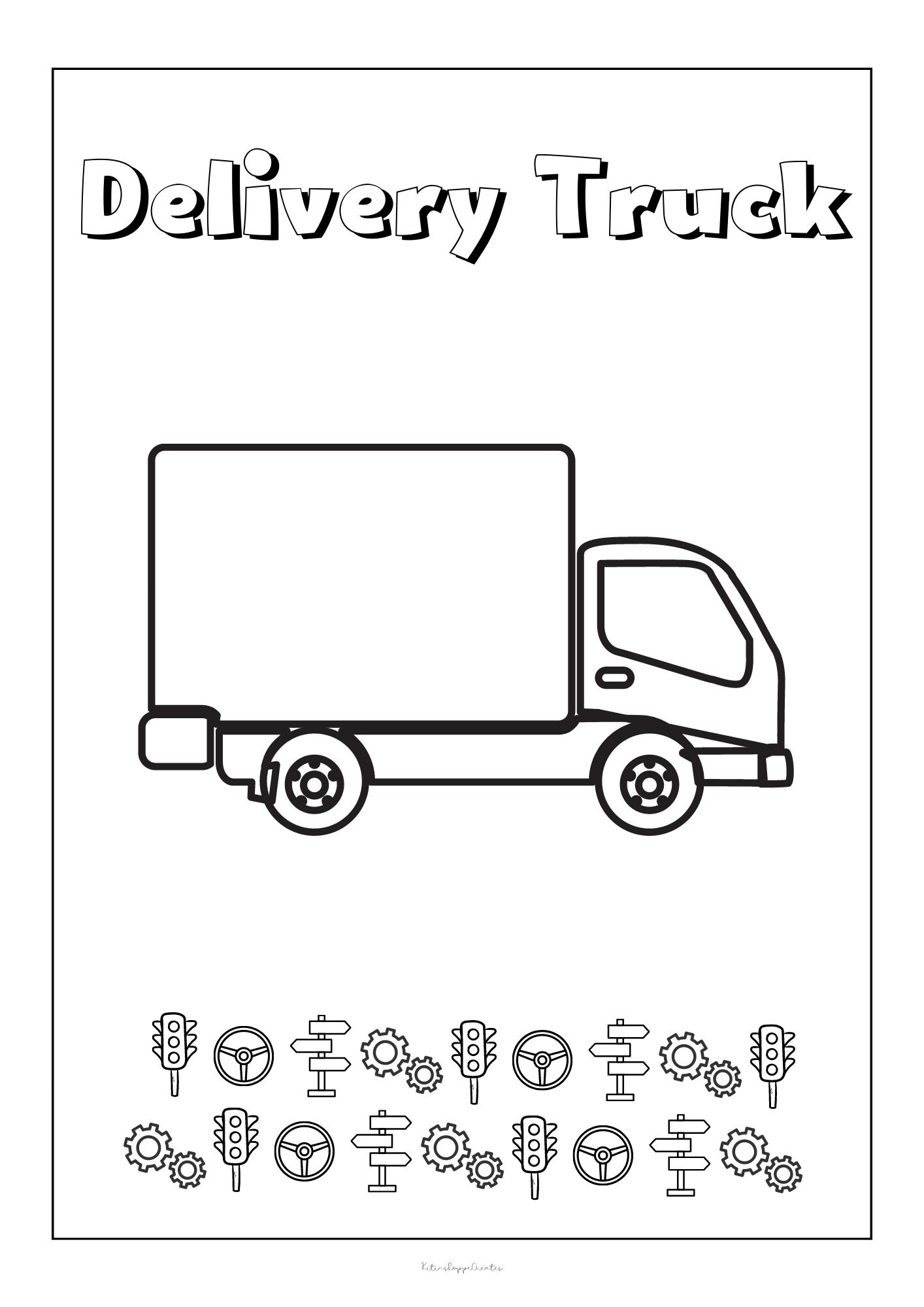 Vehicle Coloring Pages Kids Vehicle Printable Coloring Homeschool ...